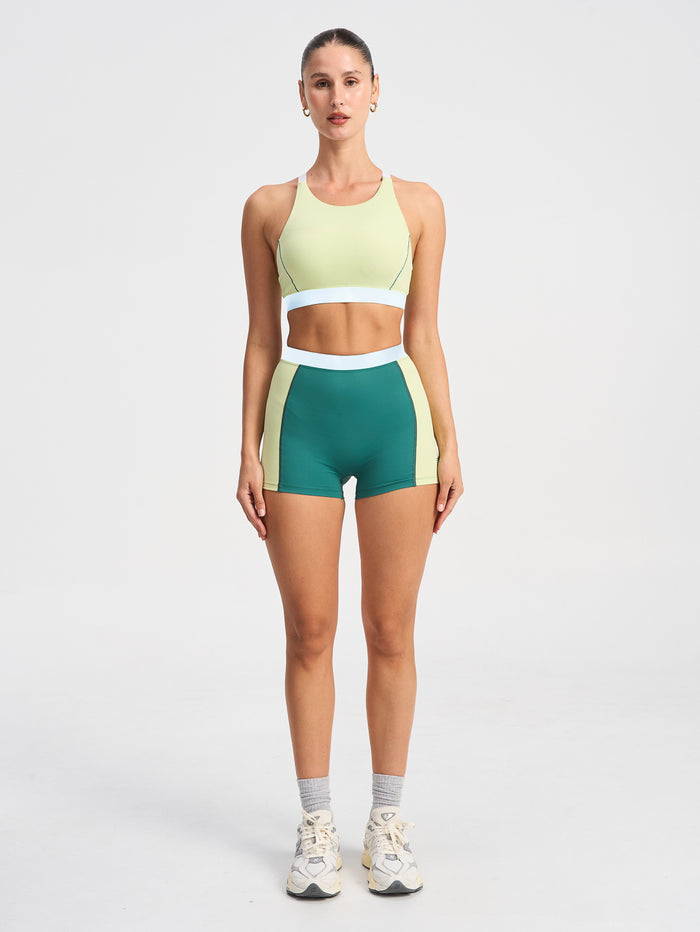 6CM BIKE SHORT - Green | Bondi Active