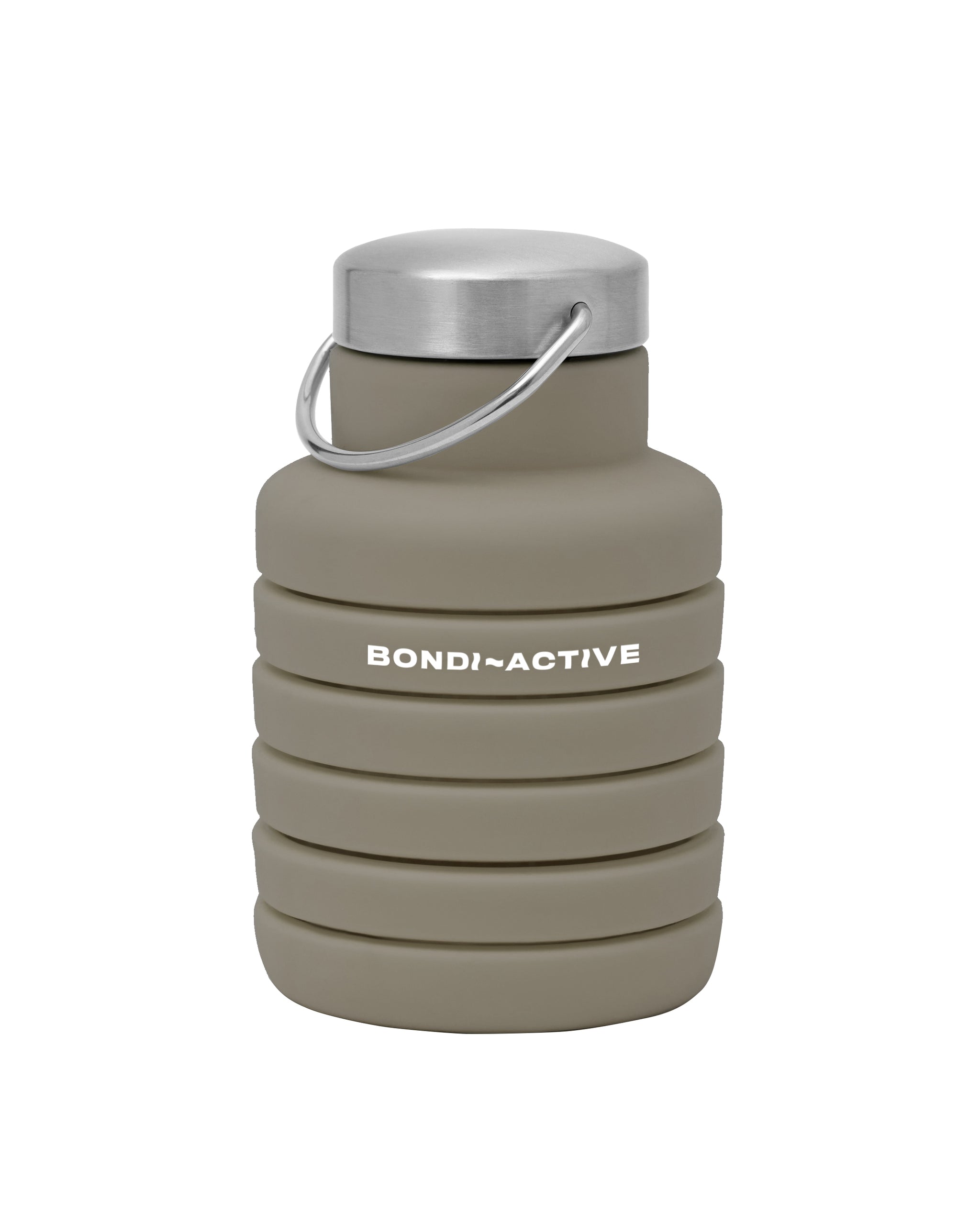 BA COLLAPSIBLE WATER BOTTLE - KHAKI | Bondi Active